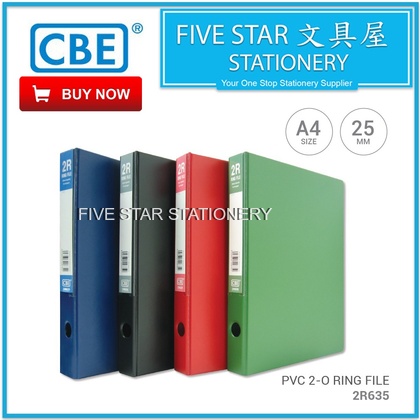 CBE PVC 2O 2D Ring File 2R635 (A4/ 25mm)